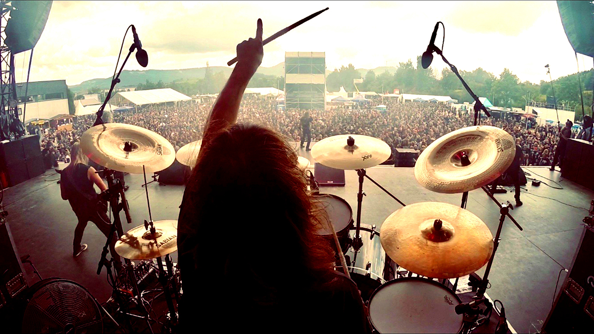 KILLER DRUM Performance! Ken Mary-ft Lita Ford-David Ellefson-Glen ...